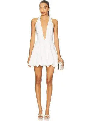 ELLIATT Fiona Bubble Skirt Mini Dress - White