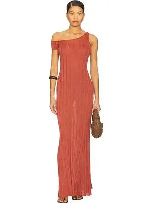 AFRM Hoda Dress Rust