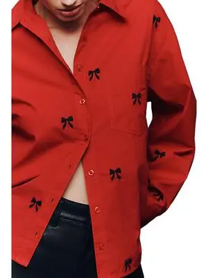 Maeve The Shrunken Bennet Buttondown Shirt - Bows