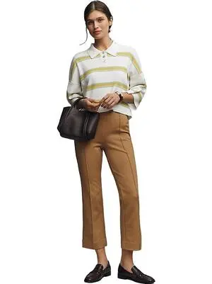 Maeve The Poppy Kick-flare Pull-on Pants - Camel