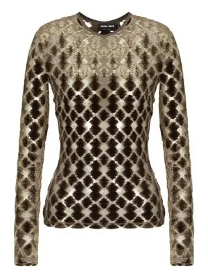 Giorgio Armani Geometric Jacquard Jersey Jumper - Patterned