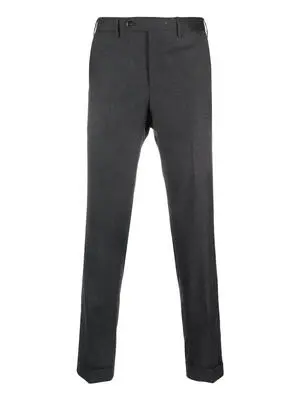 PT TORINO Mid-rise Tailored Trousers - Grey