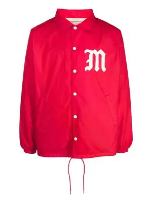 SAINT MXXXXXX Logo-print Shirt Jacket - Red