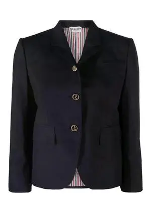 Thom Browne Shrunken-fit Cropped Blazer - Blue