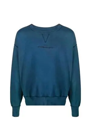 MAISON MARGIELA Embroidered Logo Sweatshirt - Blue