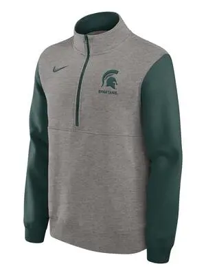 Nike Michigan State Club College 1/2-zip Crew - Grey