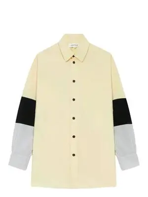 ENFOLD Panelled Shirt - Yellow