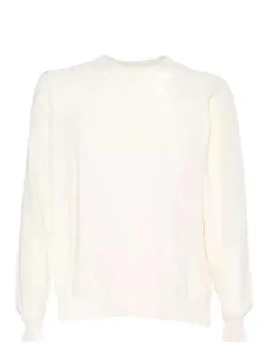 FILIPPO DE LAURENTIIS Cotton Crew-neck Jumper - White