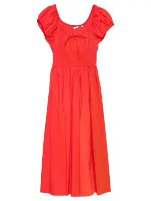 DÔEN Quilla Midi Dress - Red