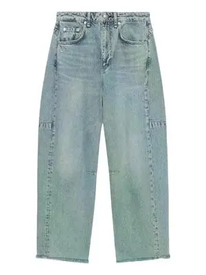 Rag & Bone Charlie Paneled Jeans - Blue