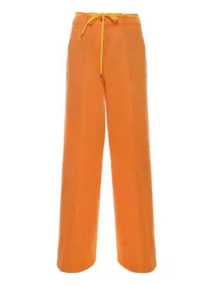 Aspesi Drawstring-waist Straight Trousers - Orange