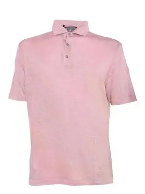 FILIPPO DE LAURENTIIS Linen-blend Polo Shirt