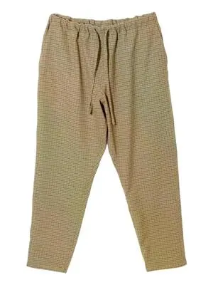 SOUTH2 WEST8 Houndstooth Tapered Trousers - Neutrals