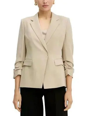 BOSS Three-quarter Sleeve Blazer - Neutrals