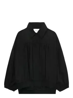 ENFOLD Balloon-sleeve Pleated Jacket - Black