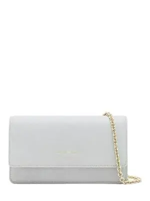 Emporio Armani Chain-strap Leather Clutch - Grey