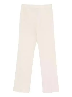 FORTE_FORTE Pleated Straight-leg Trousers - Neutrals