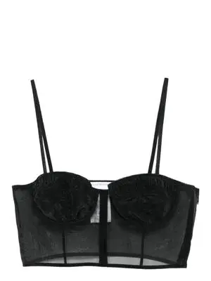 Cecilie Bahnsen Anya Bustier Top - Black