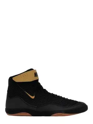 Nike Inflict 3 High-top Sneakers - Black/metallic Gold/gum Brown