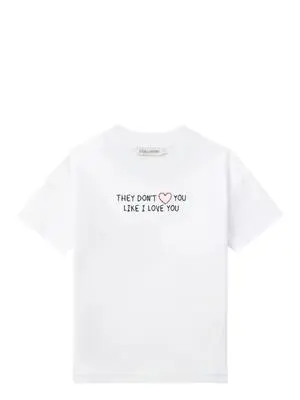 Joshua Sanders Text-print T-shirt - White