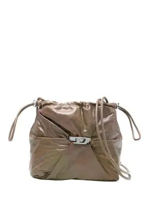 DIESEL® Leather Bucket Bag - Brown