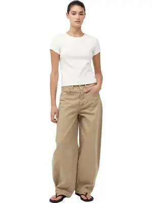 ST AGNI Mid Rise Balloon Jeans - Sahara
