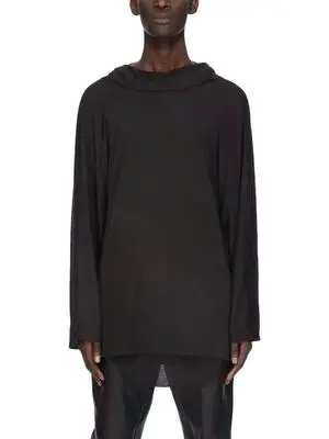 Rick Owens Long-sleeve Hoodie - Black