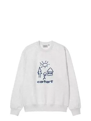Carhartt Work In Progress Graphic-print Sweatshirt - Grey
