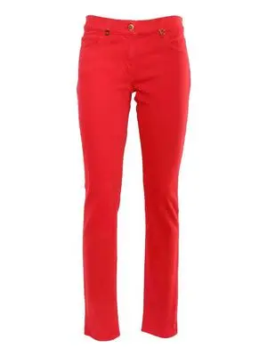 Elisabetta Franchi Clasped Straight-leg Jeans - Red