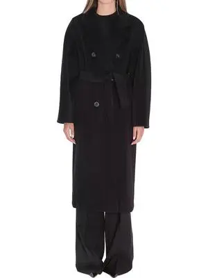 Max Mara Madame Belted Coat - Black