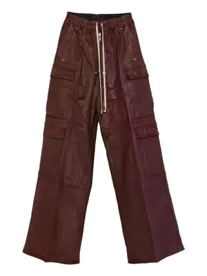 Rick Owens Cargo-pocket Drawstring Trousers - Red