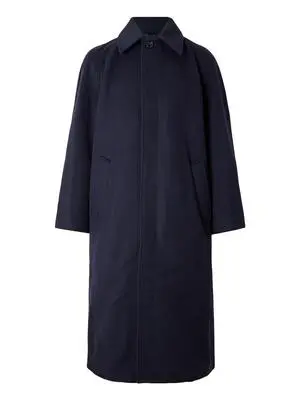 Valentino Garavani Oversized Wool And Cashmere-blend Coat - Blue