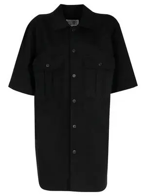 MAISON MARGIELA Short-sleeve Pocket Dress - Black