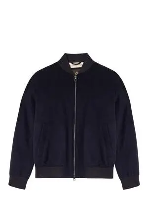 Loro Piana Ivy Storm System® Cashmere-felt Bomber Jacket - Blue