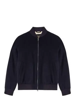 Loro Piana Ivy Storm System® Cashmere-Felt Bomber Jacket Navy