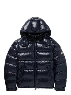 Moncler Maya Logo-appliquéd Quilted Nylon Down Jacket - Blue