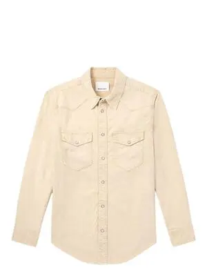 MARANT Vasco Cotton Western Shirt - Neutrals