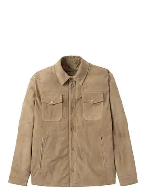 Canali Suede Jacket - Brown