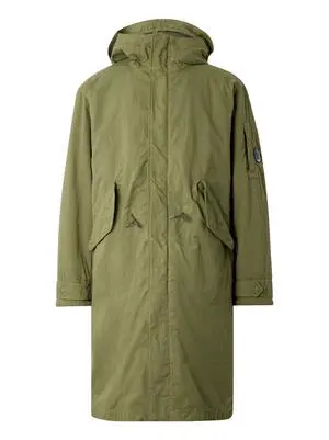 C.P. COMPANY Metropolis Logo-Appliquéd Padded Twill Hooded Parka