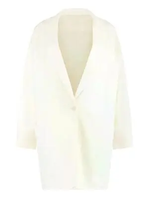 Max Mara Max Mara Orlaya Oversized Coat Bianco