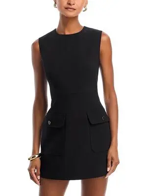 French Connection Azra Twill Sleeveless Dress - Black
