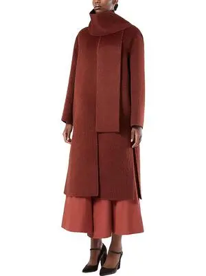 Marina Rinaldi Long Coat - Tobacco