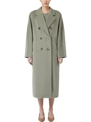 Max Mara Madame Wool Cashmere Oversized Coat - Sage Green