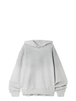 Acne Studios Printed Cotton-blend Jersey Hoodie - Gray