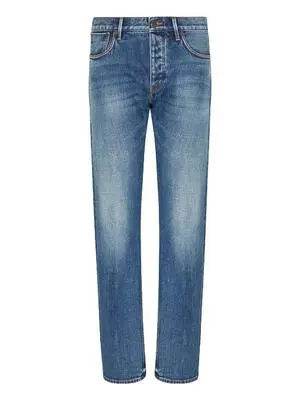 Emporio Armani J41 Straight-fit Vintage Jeans Denim Lab - Blue