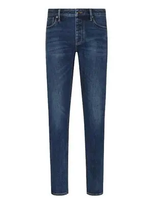Emporio Armani Slim-fit Stretch Denim Jeans - Blue