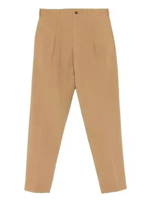 DELL'OGLIO Straight-leg Trousers - Brown