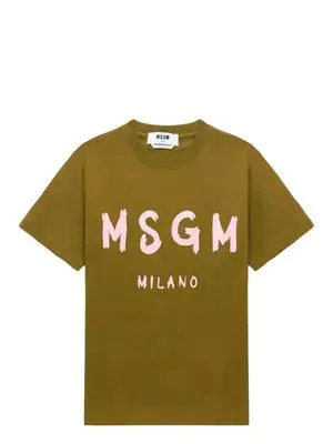 MSGM Printed T-shirt - Green
