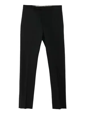 DELL'OGLIO Straight-leg Trousers - Black