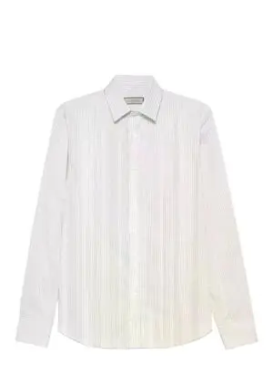 Canali Striped Cotton Shirt - Neutrals
